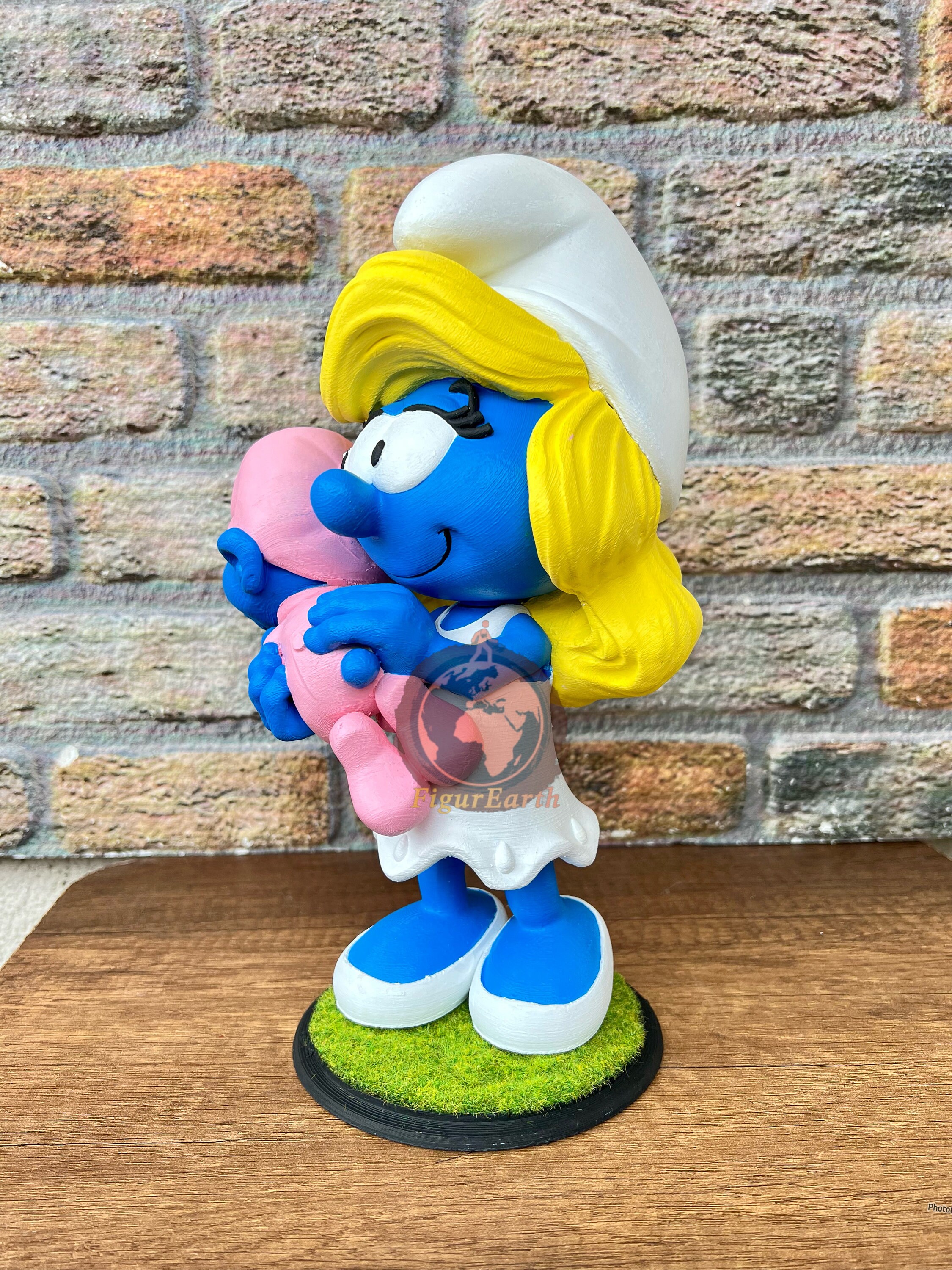 Smurfette With Baby Figure, Smurfette Smurf,smurfette Statue,gargemel ...