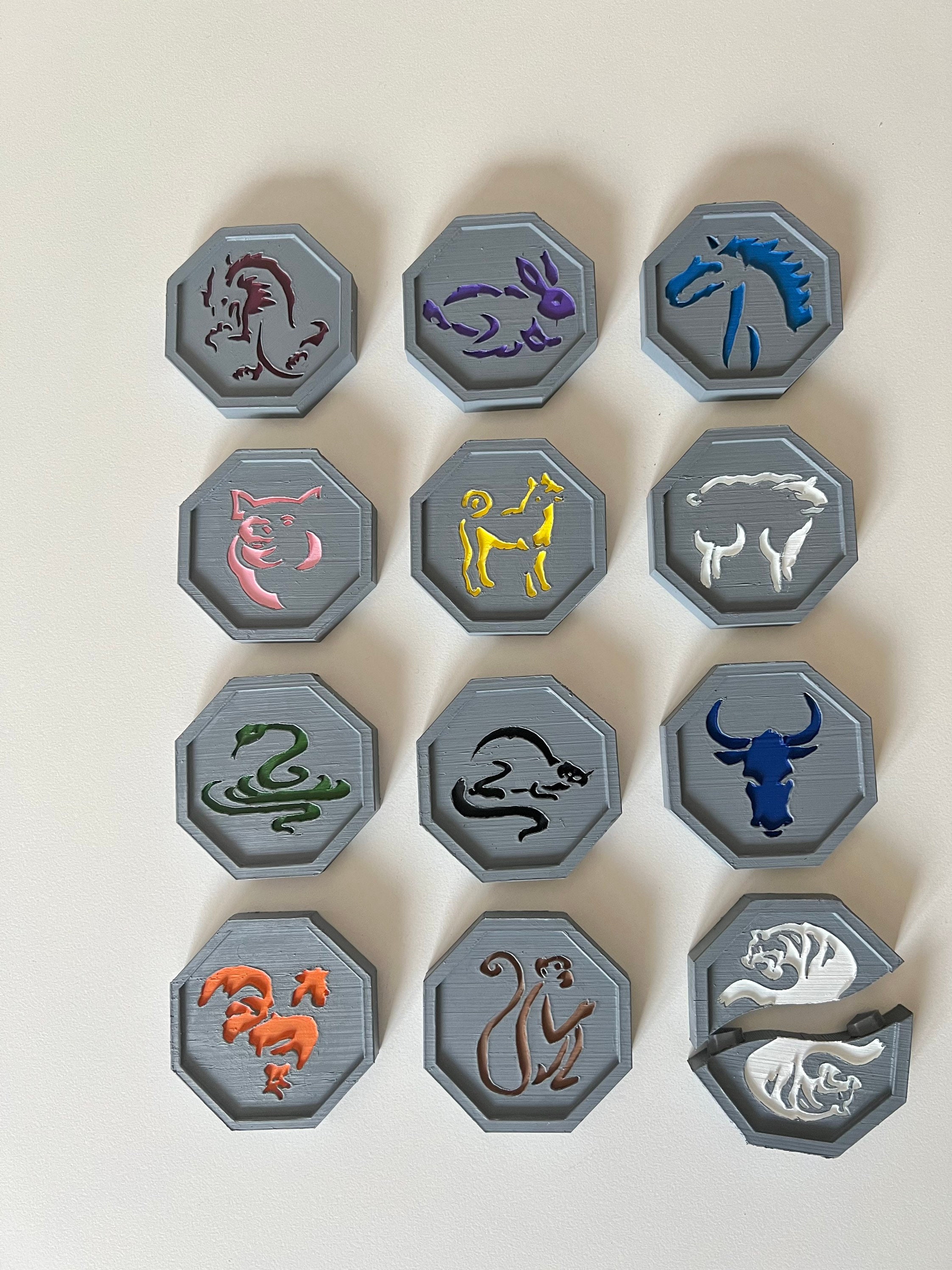 Twelve Talismans,jackie Chan Talismans,adventure Talismans 6x6x1 Cm - Etsy