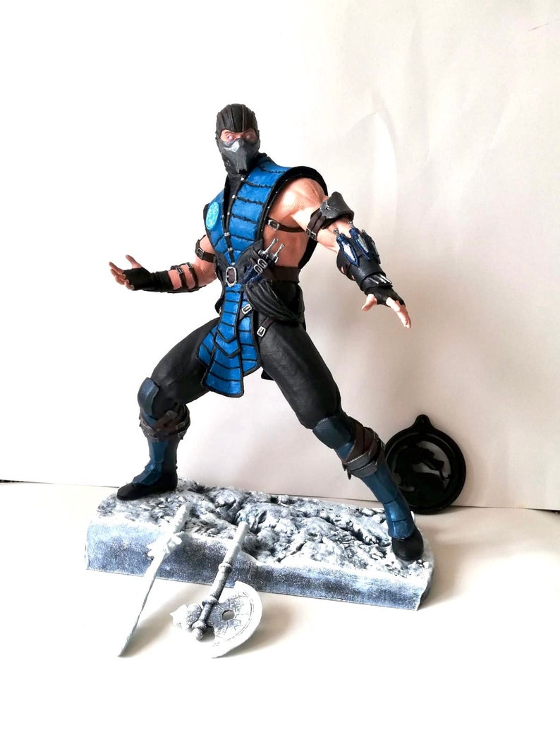 Sub Zero Mortal Kombat Xsub-zero Figuremortal Kombat - Etsy