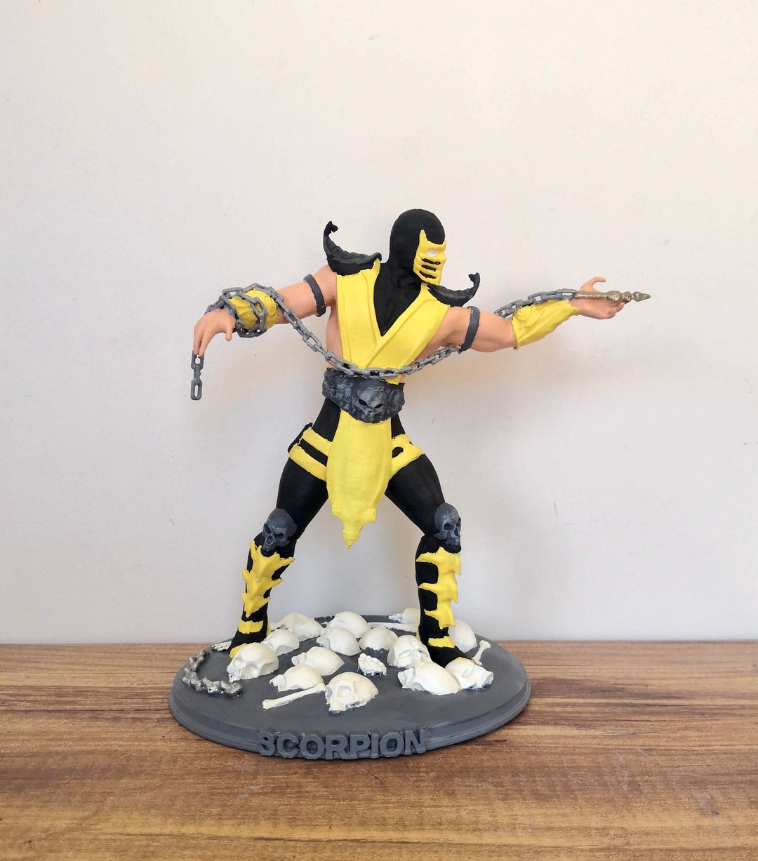 Scorpion Mortal Kombat Figure,mk Scorpion Figurine,vintage Movie - Etsy