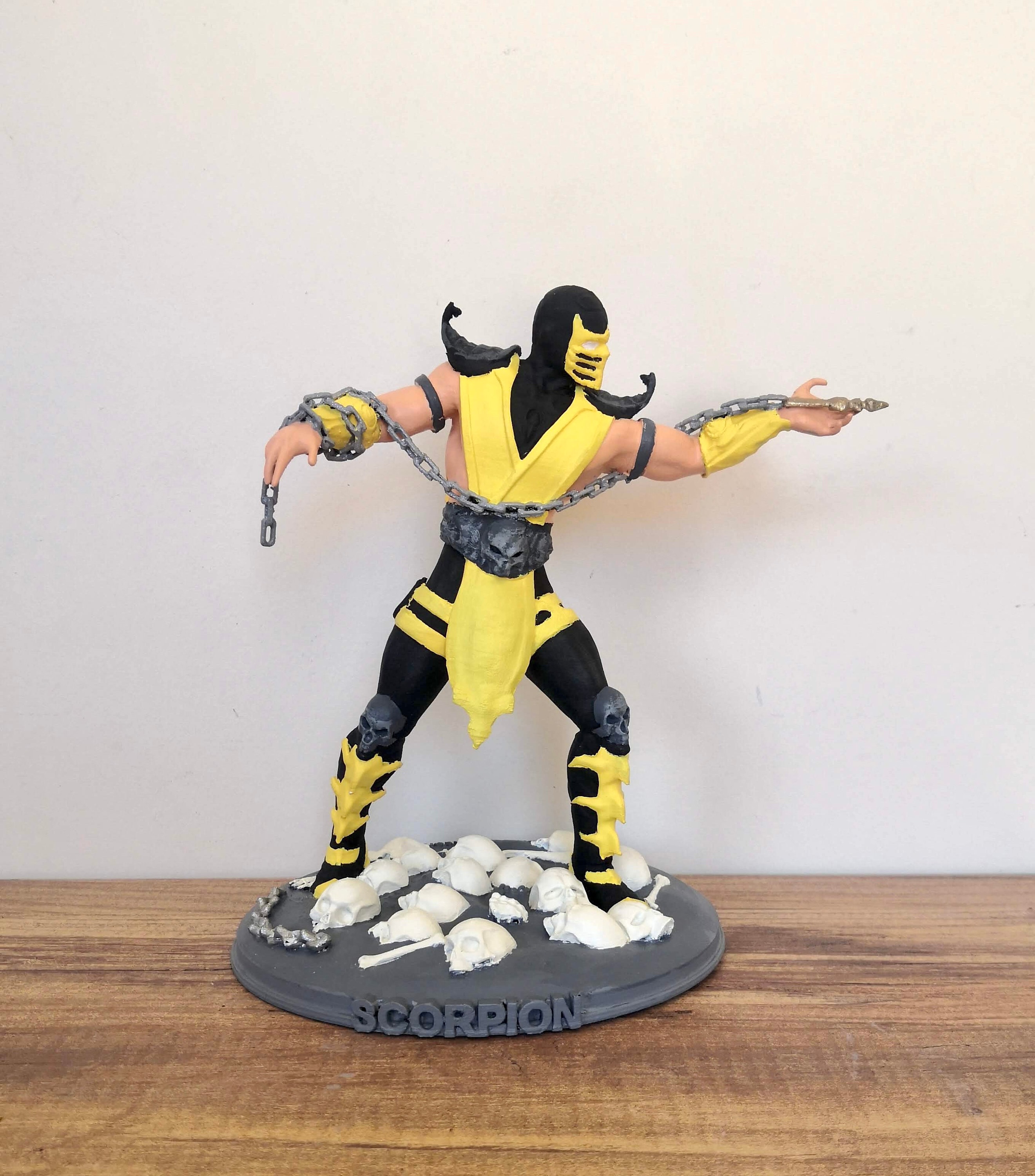 Scorpion Mortal Kombat Figure,mk Scorpion Figurine,vintage Movie - Etsy