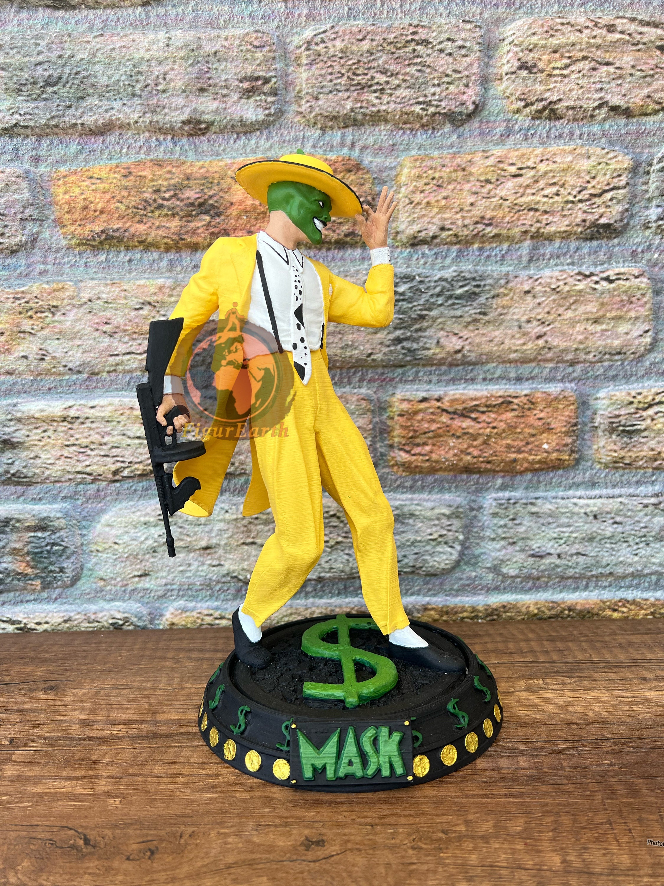 The Mask Figure,vintage Cartoon Statue,the Green Mask - Etsy