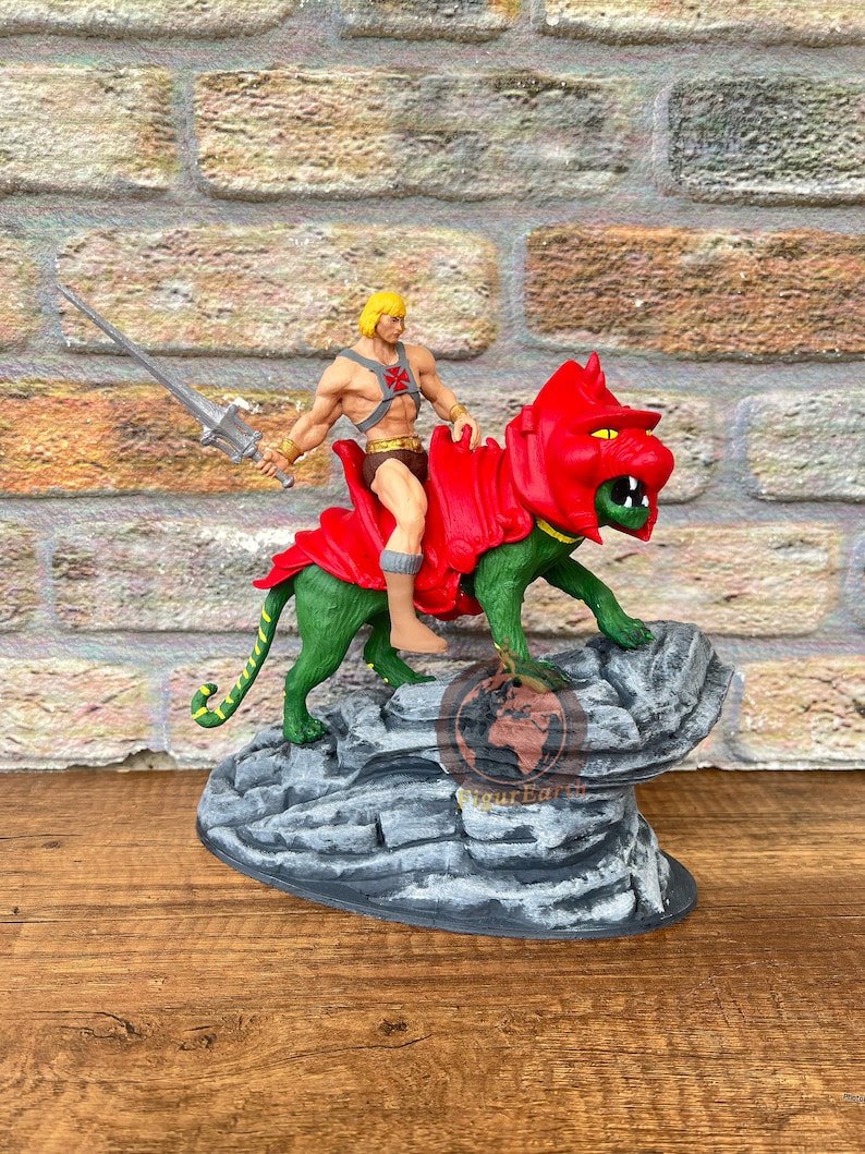 He-man & Skeletor Figures | Handmade MOTU Collectible | Pop Culture ...