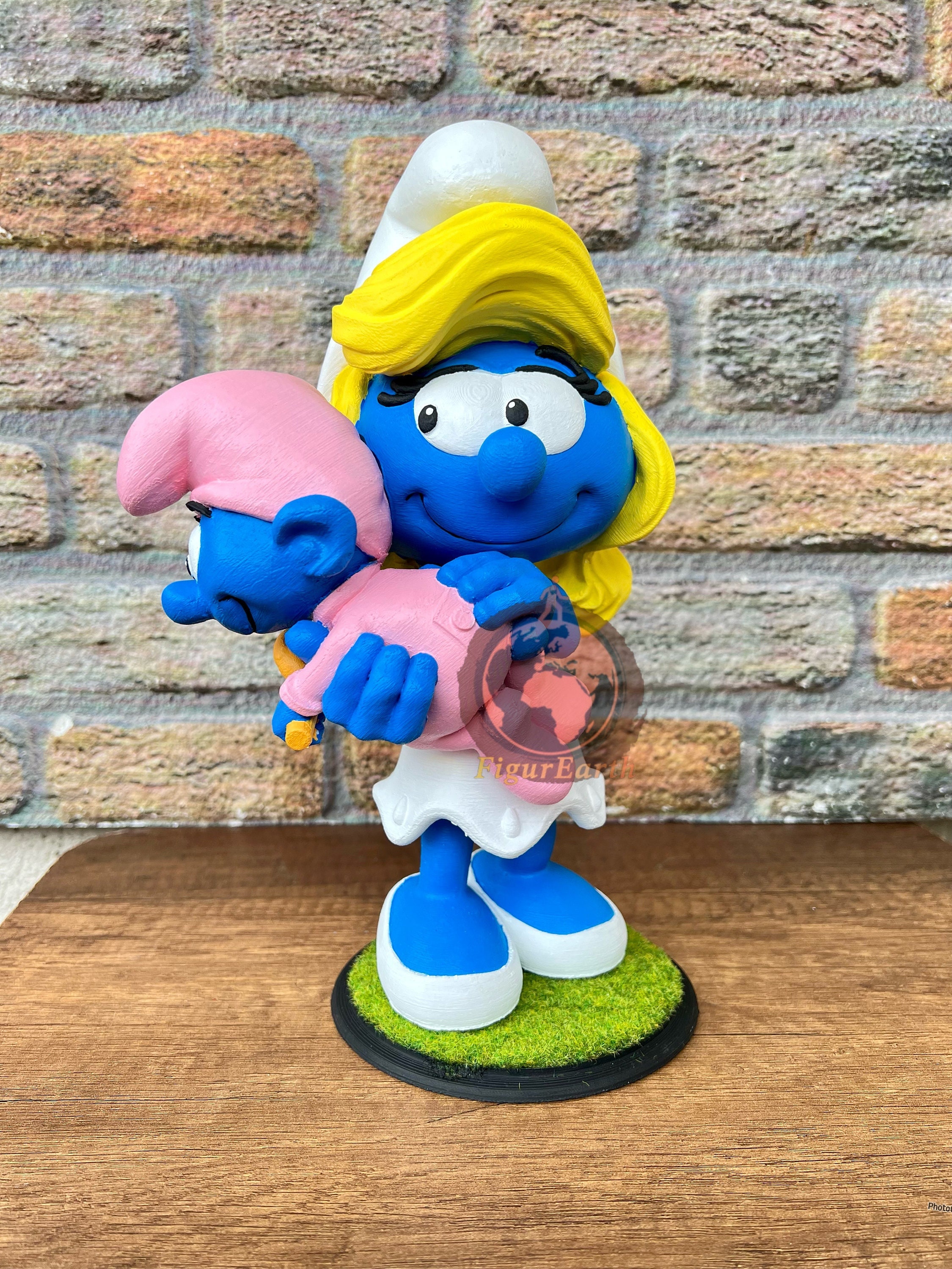 Smurfette With Baby Figure, Smurfette Smurf,smurfette Statue,gargemel ...