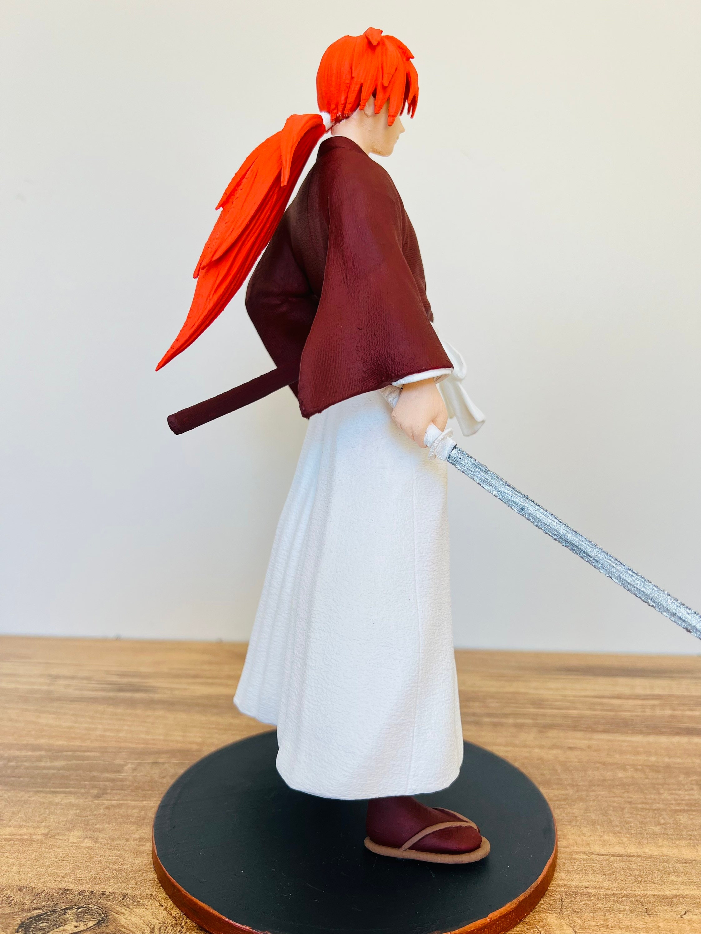Kenshin Himura Samurai Figure | Handmade Rurouni Kenshin Statue | Anime ...