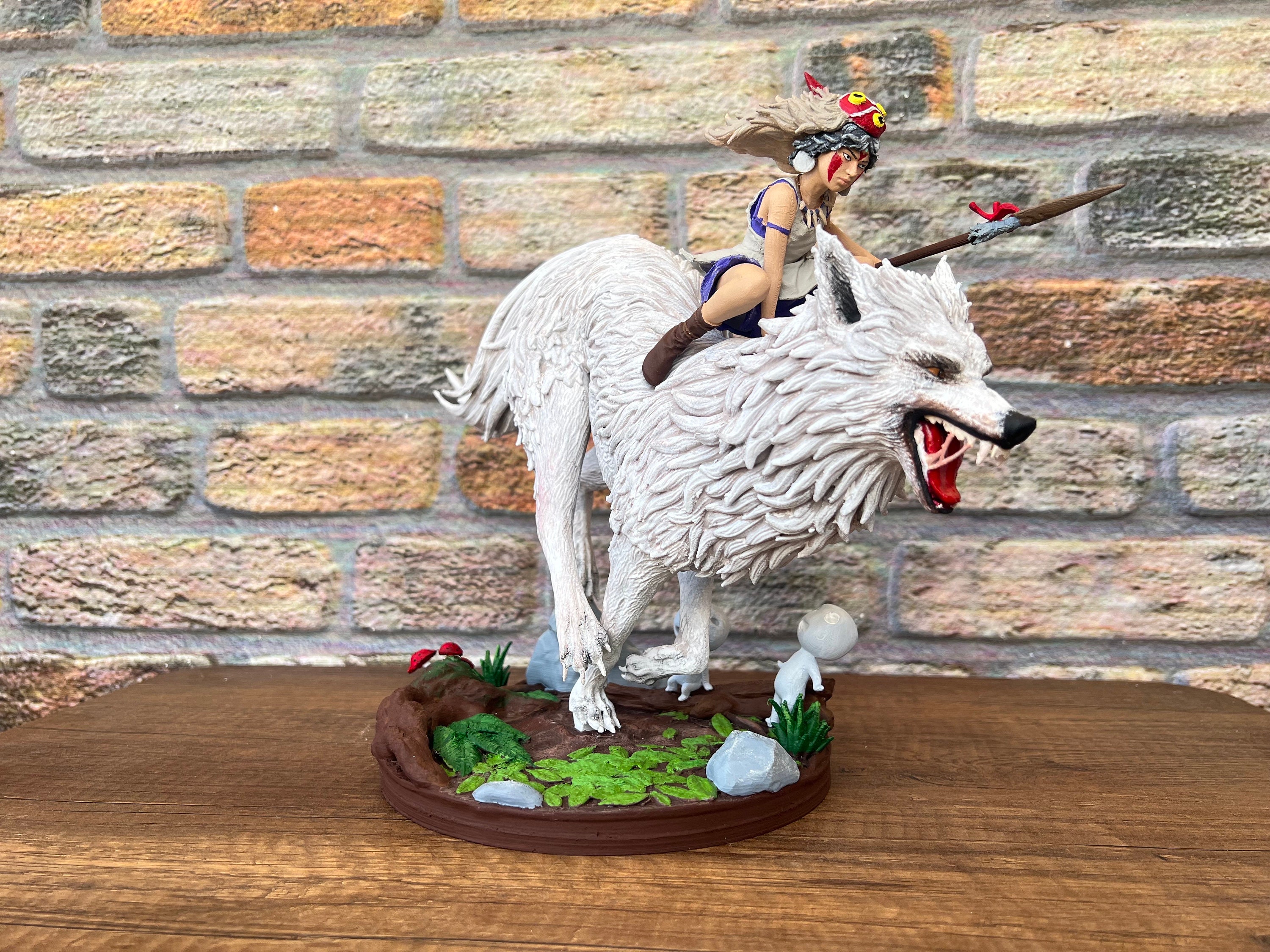 Pricess Mononoke Figure Mononoke Statue - Etsy
