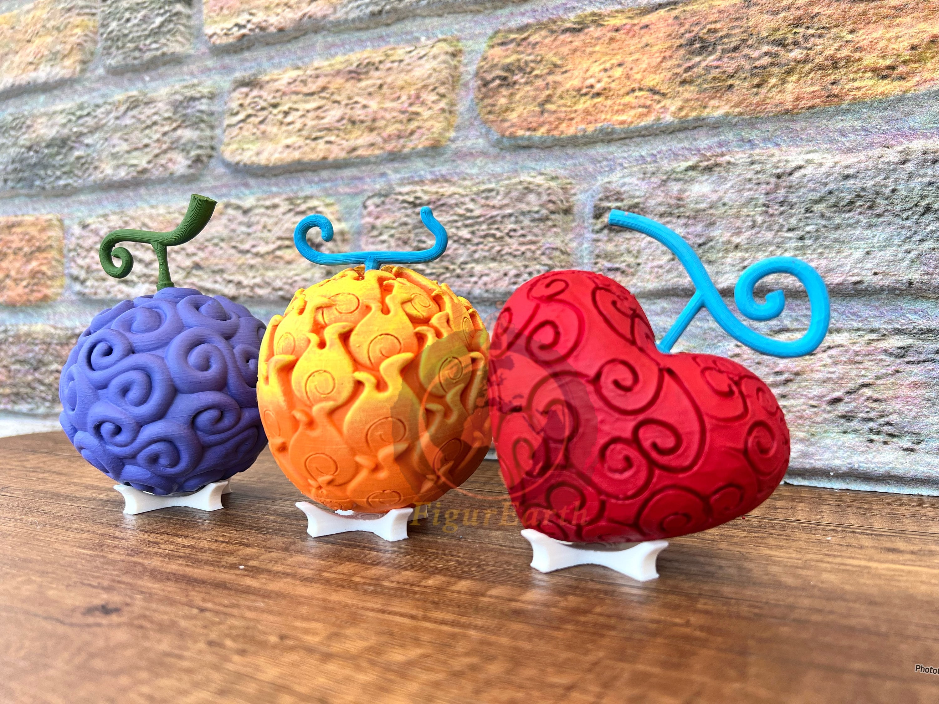 One Piece Devils Fruits Trio 10 Cm - Etsy