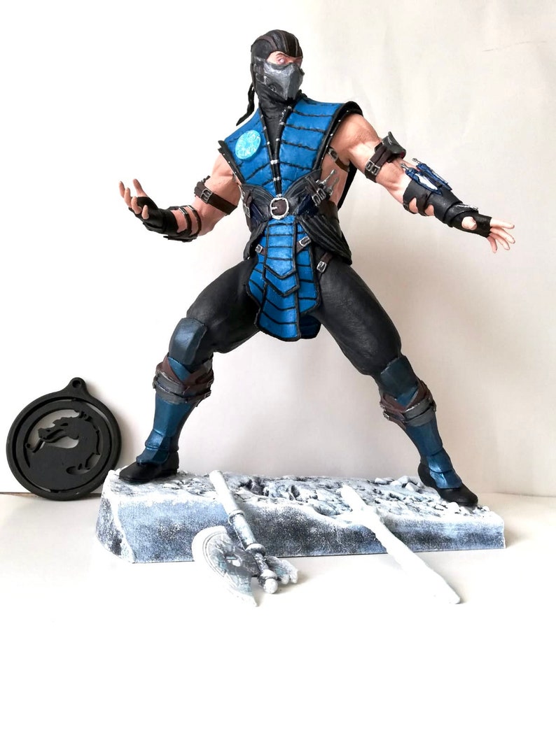 Sub Zero Mortal Kombat Xsub-zero Figuremortal Kombat - Etsy