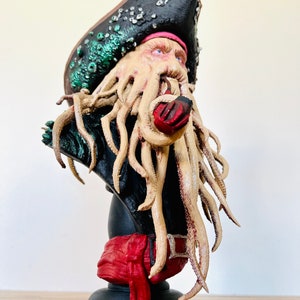 Davy Jones Bust Figure | Handmade Pirates Collectible | Pop Culture ...