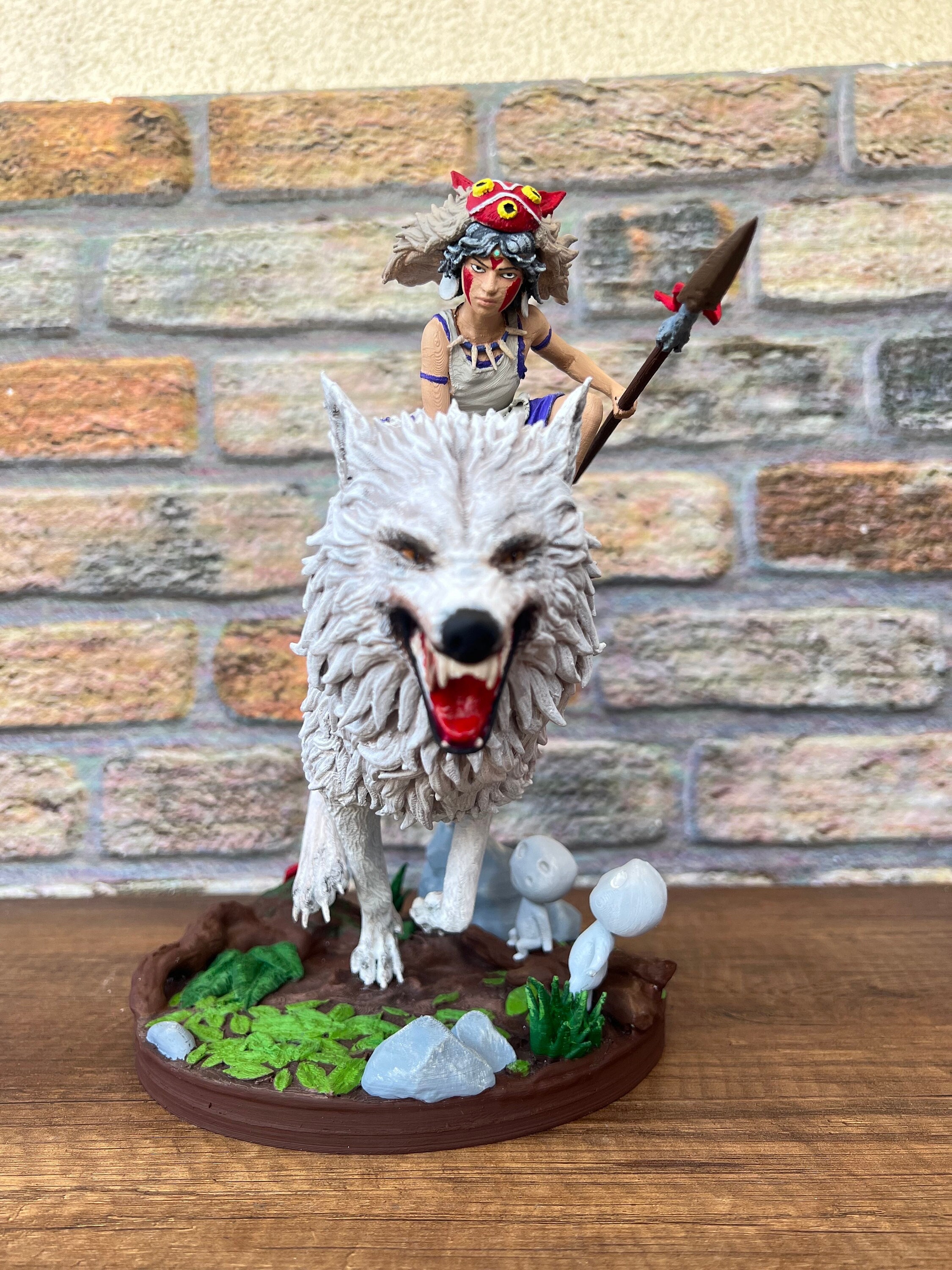 Pricess Mononoke Figure Mononoke Statue - Etsy
