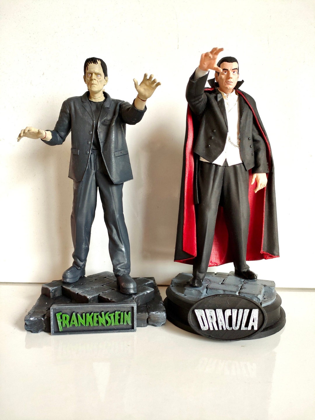 Frankenstein and Dracula Figure,horror Movie Character - Etsy