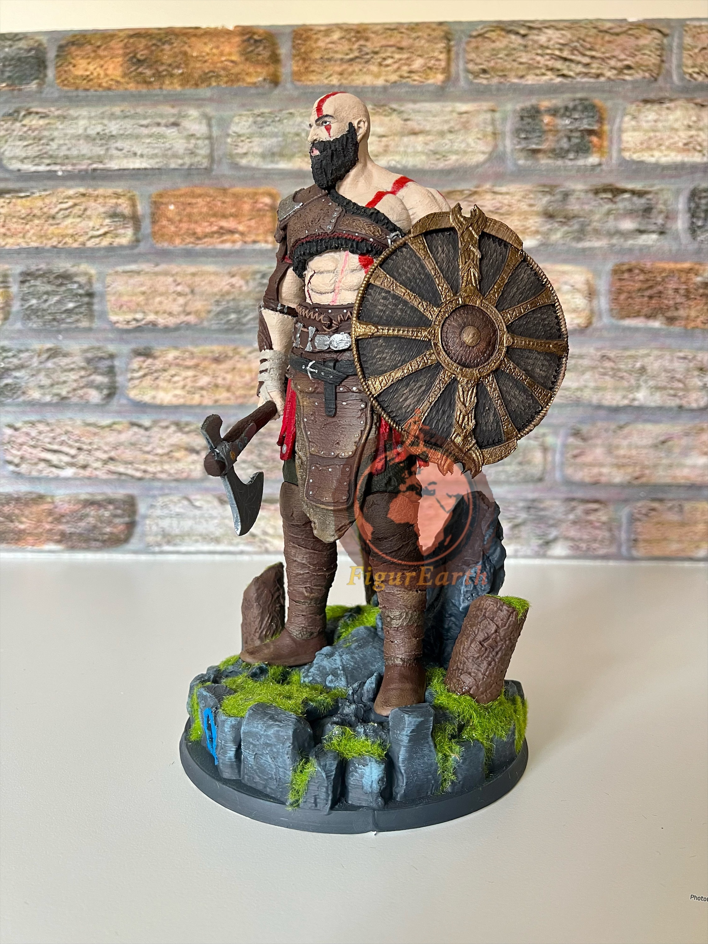 Kratos Figure,kratos Figurine,god of War Kratos,kratos Statue - Etsy