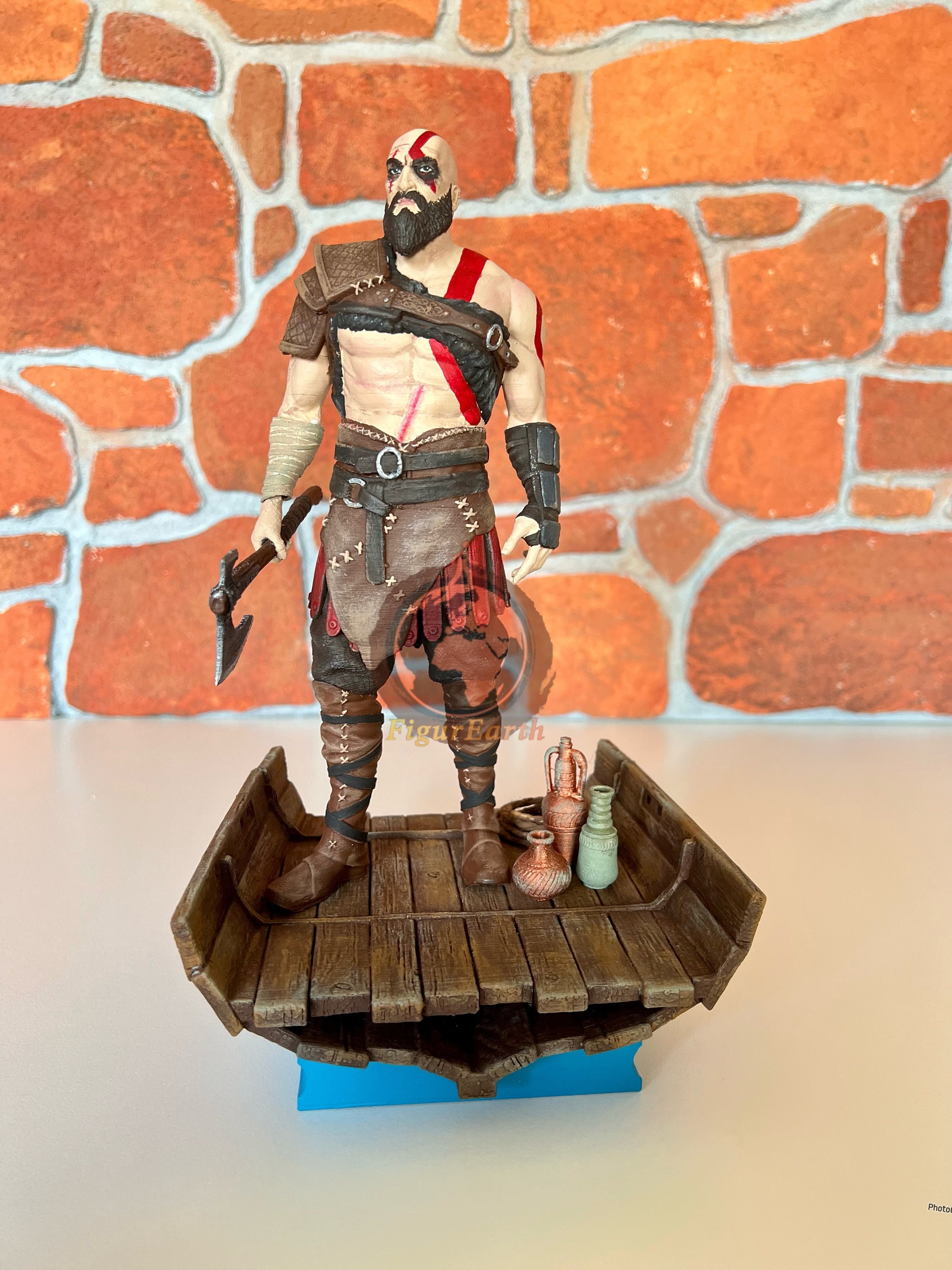 Kratos Figure,kratos Figurine,god of War Kratos,kratos Statue - Etsy ...