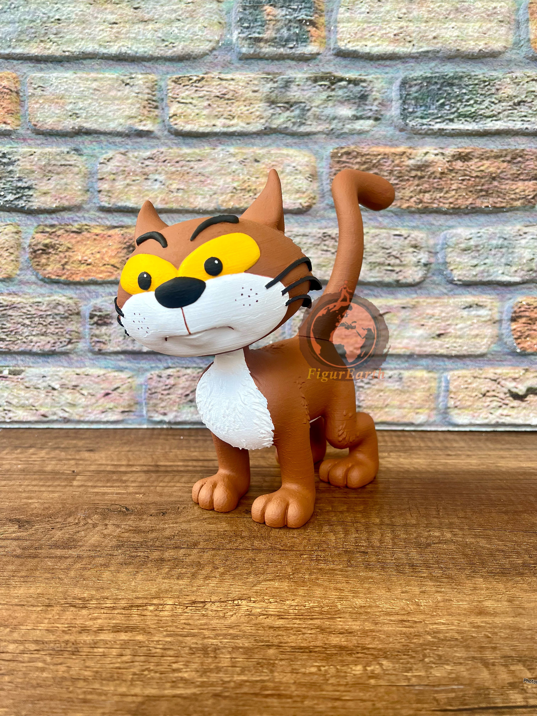 Azrail Figure,smurf,azrael Statue,gargemels Cat - Etsy