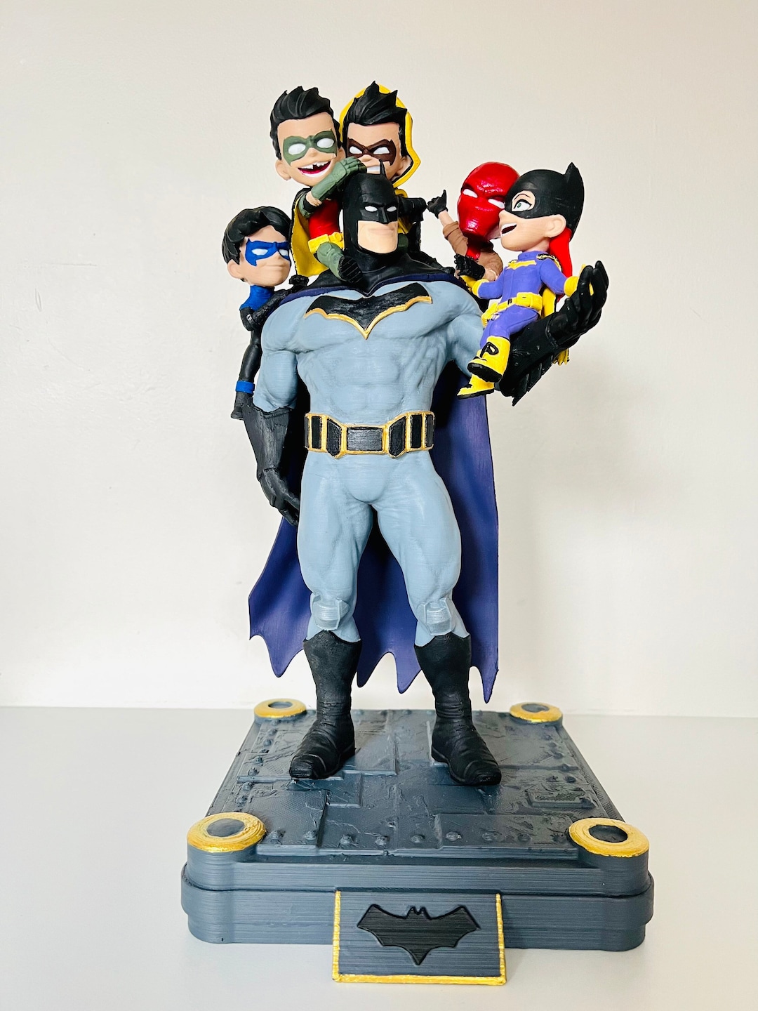 Batman Family Statue,batman Figure,batman DC Hero,batman - Etsy