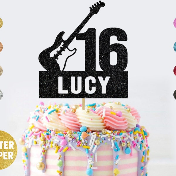 Guitar Cake Topper - Etsy UK