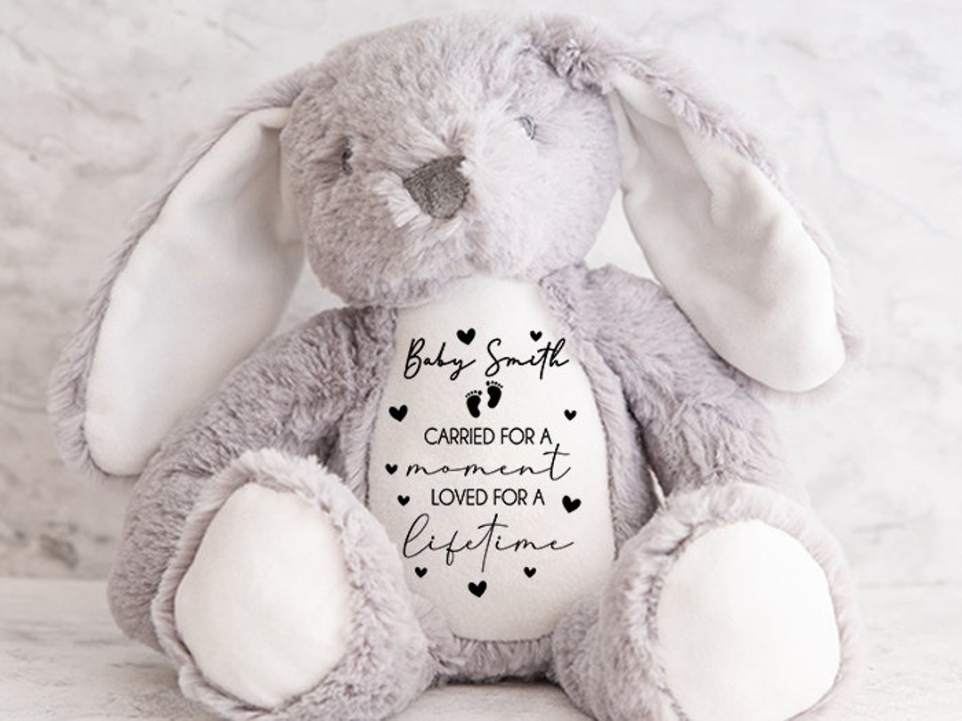Personalised Baby Loss Bunny Miscarriage Teddy Bear Still Born Gift ...