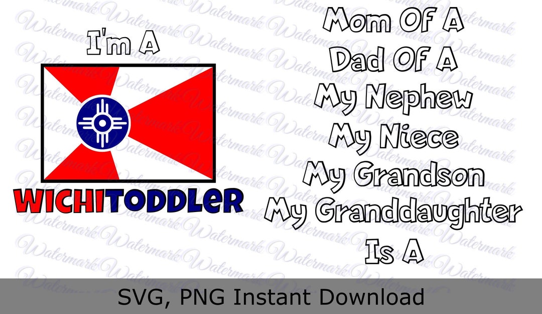 I'm a Wichitoddler Svg | Wichita Toddler Family Bundle Svg | Wichita ...