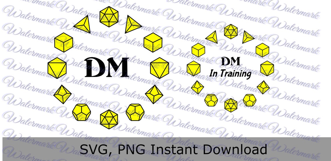 DM Duo Svg Dungeon Master Svg DM in Training Svg D&D | Etsy