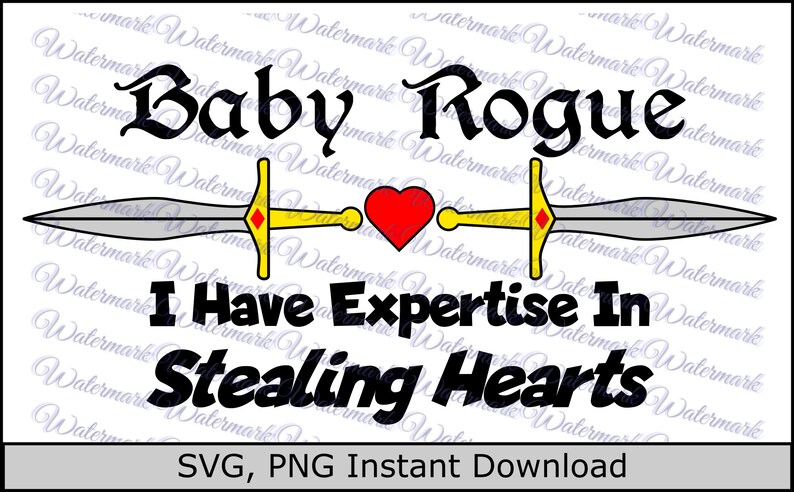 Baby Rogue Svg | D&D Baby Svg | RPG Svg - Etsy UK