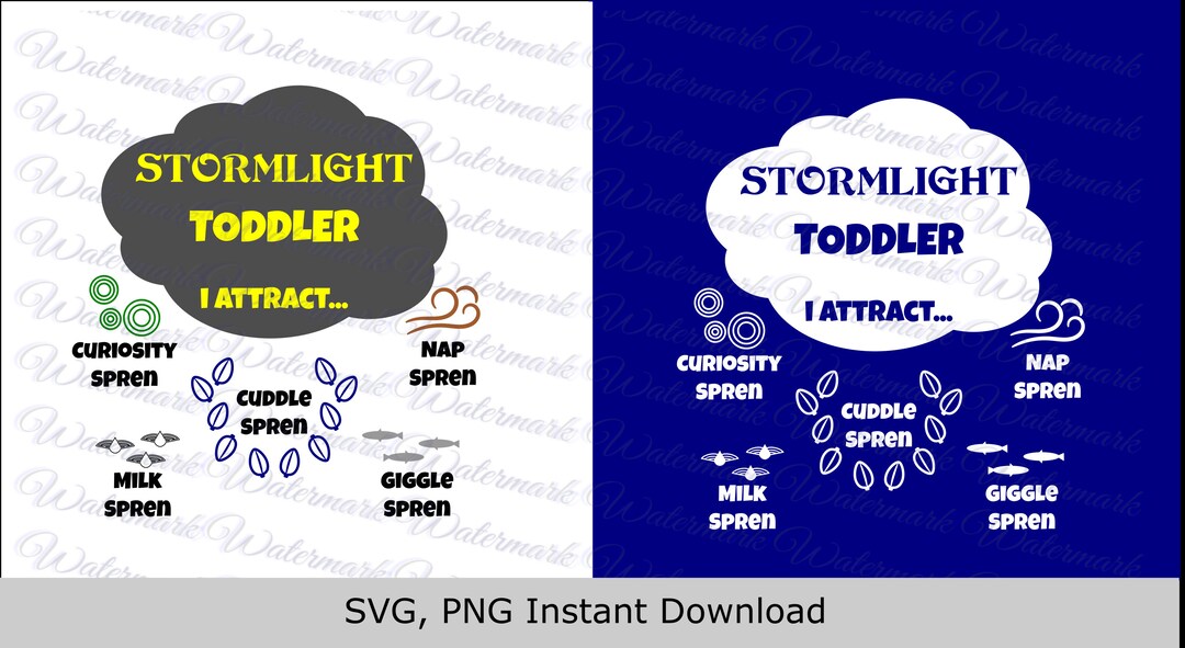 Stormlight Toddler Svg | Brandon Sanderson Way of Kings Toddler Spren ...