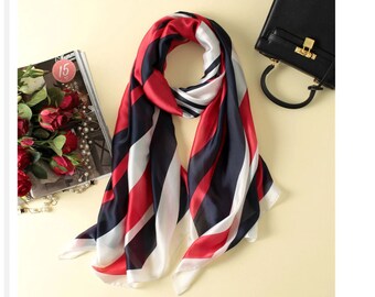 Red White Blue Scarf - Etsy