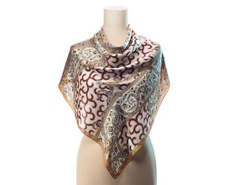 Silk Scarf Vintage - Etsy