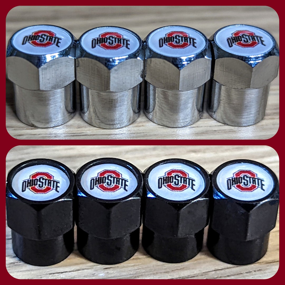 4pcs Metal Tire Valve Stem Caps Covers Ohio State Buckeyes NCAA - Etsy