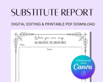 Substitute Report PDF for Print & Digital Use (plant Design ...