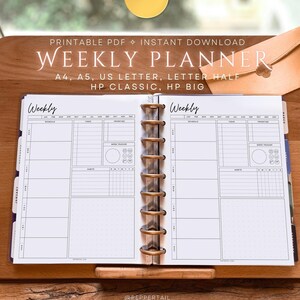 Weekly Planner Printable -happy Planner Printable Inserts With Mood ...