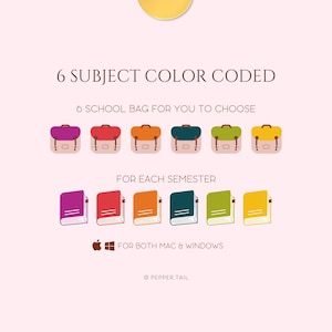 Student Desktop Folder Icon Pack｜college Student Desktop Icons｜student ...