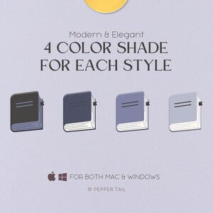 Lavender Blue Desktop Folder Icons Set｜neutral Modern MacBook Theme ...