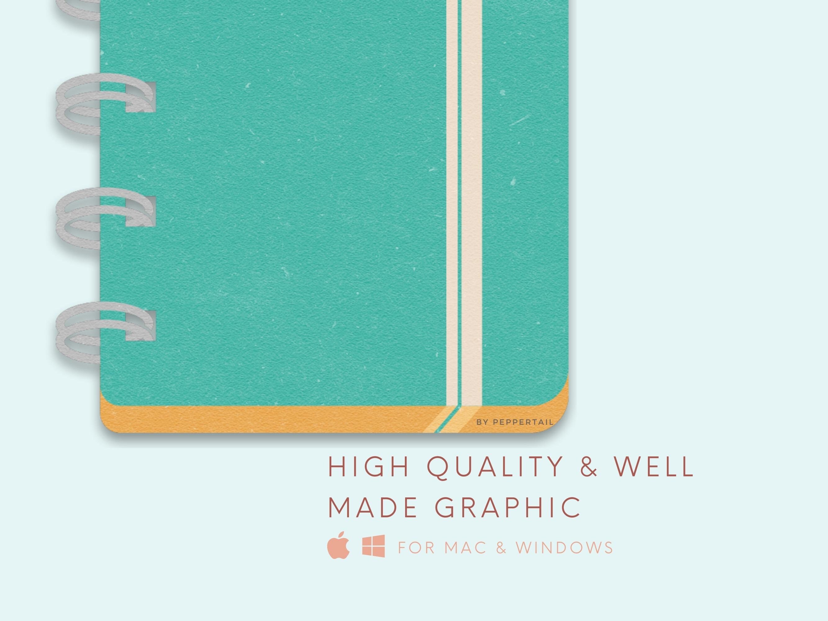 Rainbow File Folder Iconsnotebook Desktop Document - Etsy