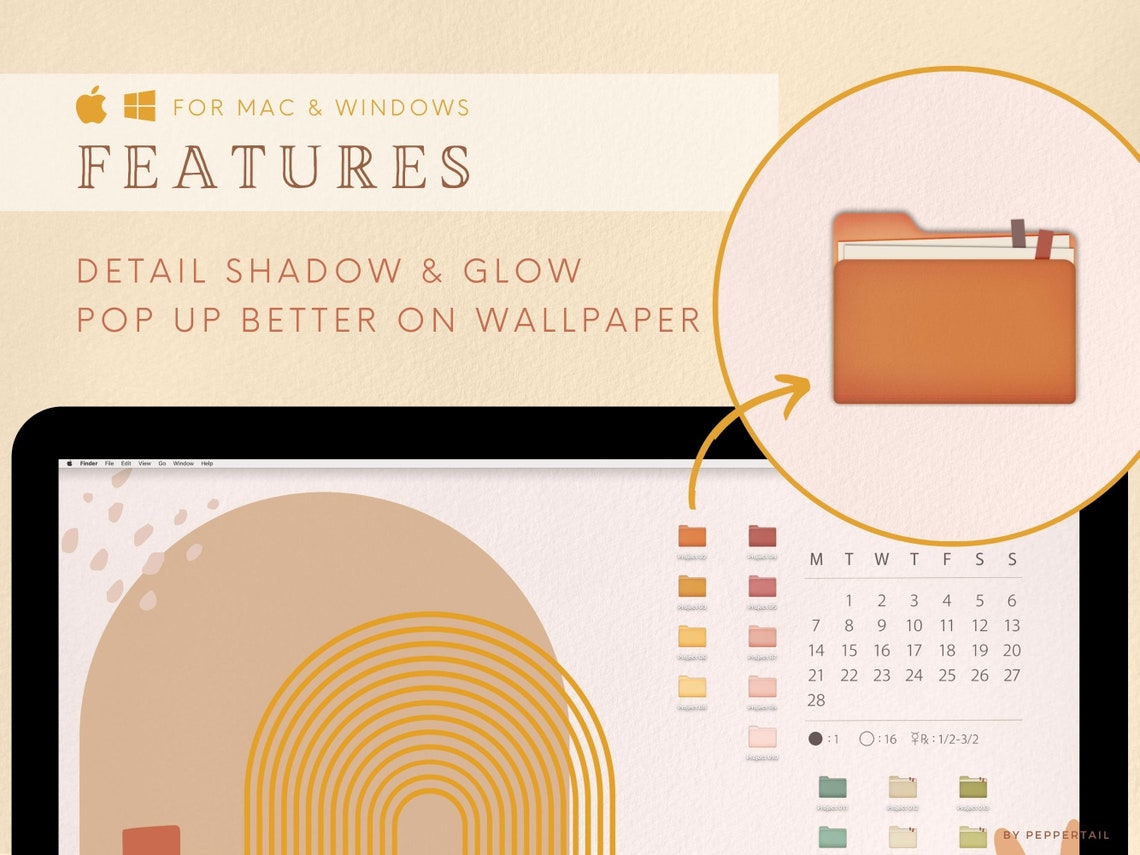 Folder Icons Pack for Desktop Organizing Desktop - Etsy
