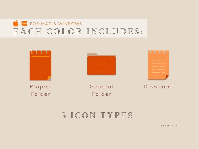Fall Desktop Folder Icons, Mac & Windows (digital Download) - Etsy