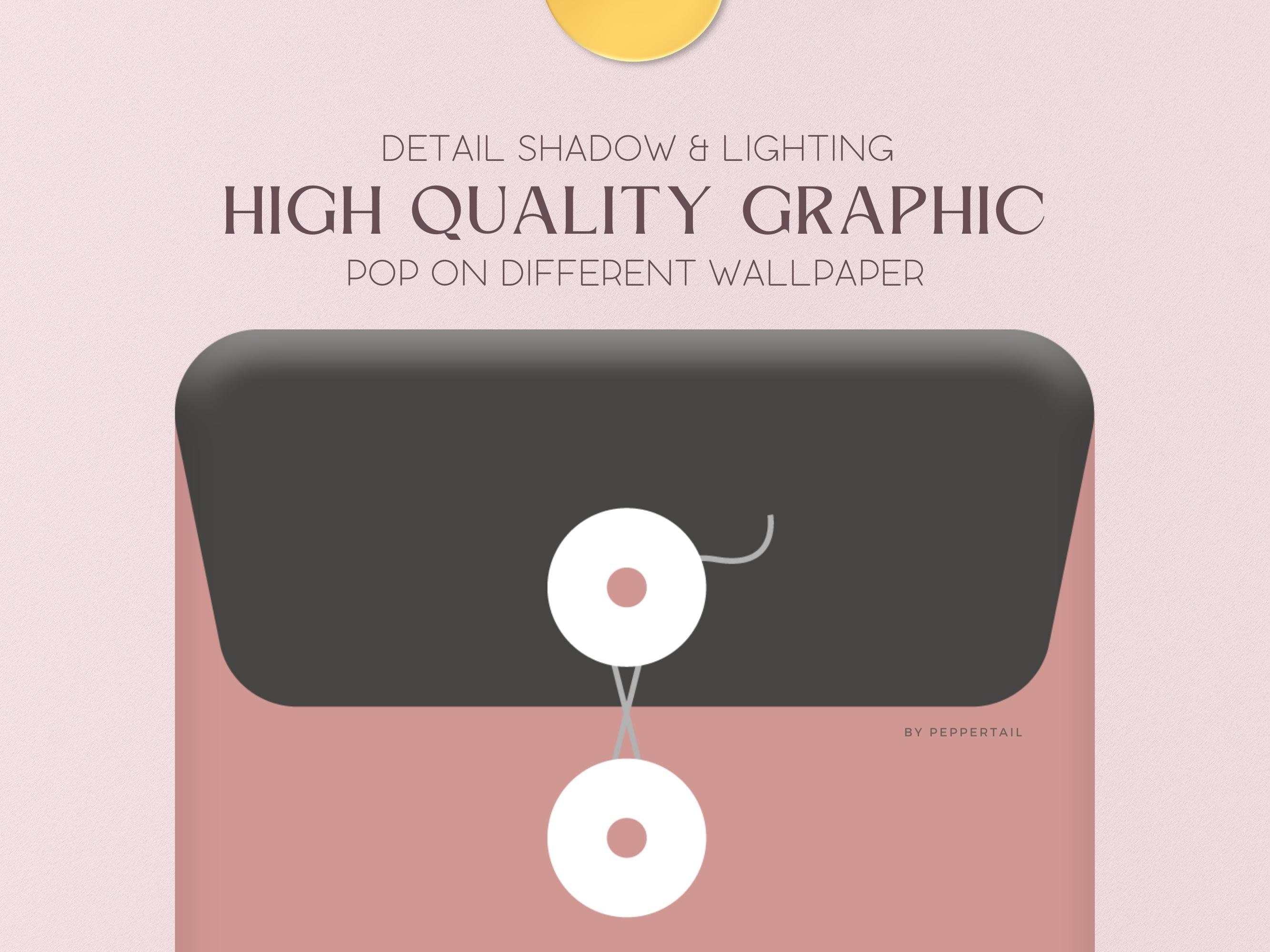 Neutral Modern Pink Desktop Icons｜desktop Theme With Blush Red Desktop ...