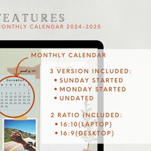 2024-2025 EDITABLE Organizer Wallpaper Calendar - Greenery｜desktop Icon ...