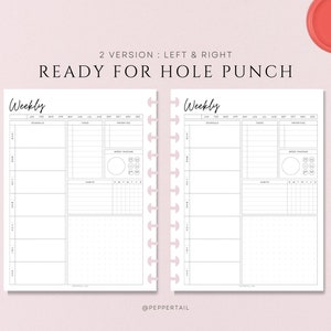 Weekly Planner Printable -happy Planner Printable Inserts With Mood ...