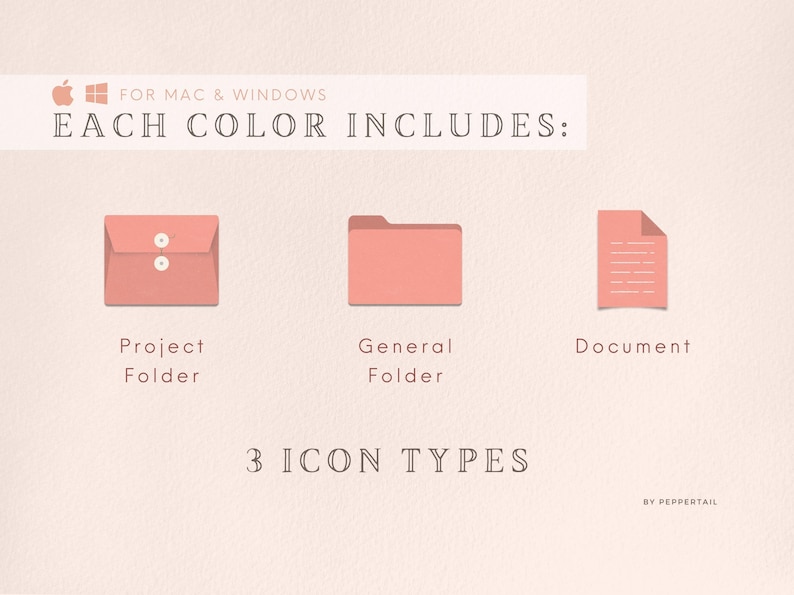 Pastel Mac Folder Iconsdesktop Document Iconsdesktop Icons - Etsy