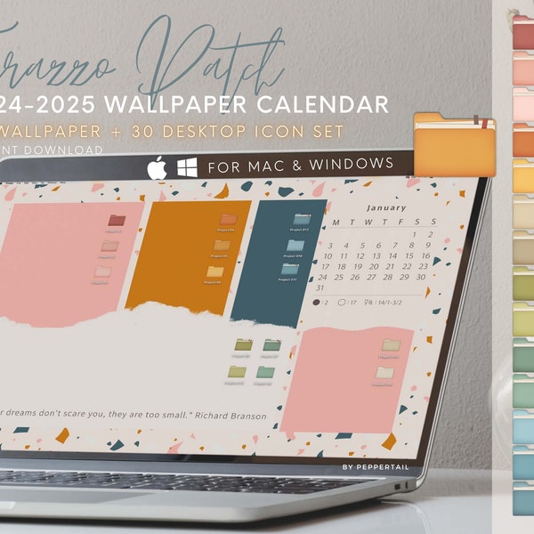 Desktop Organizer Wallpaper - Etsy