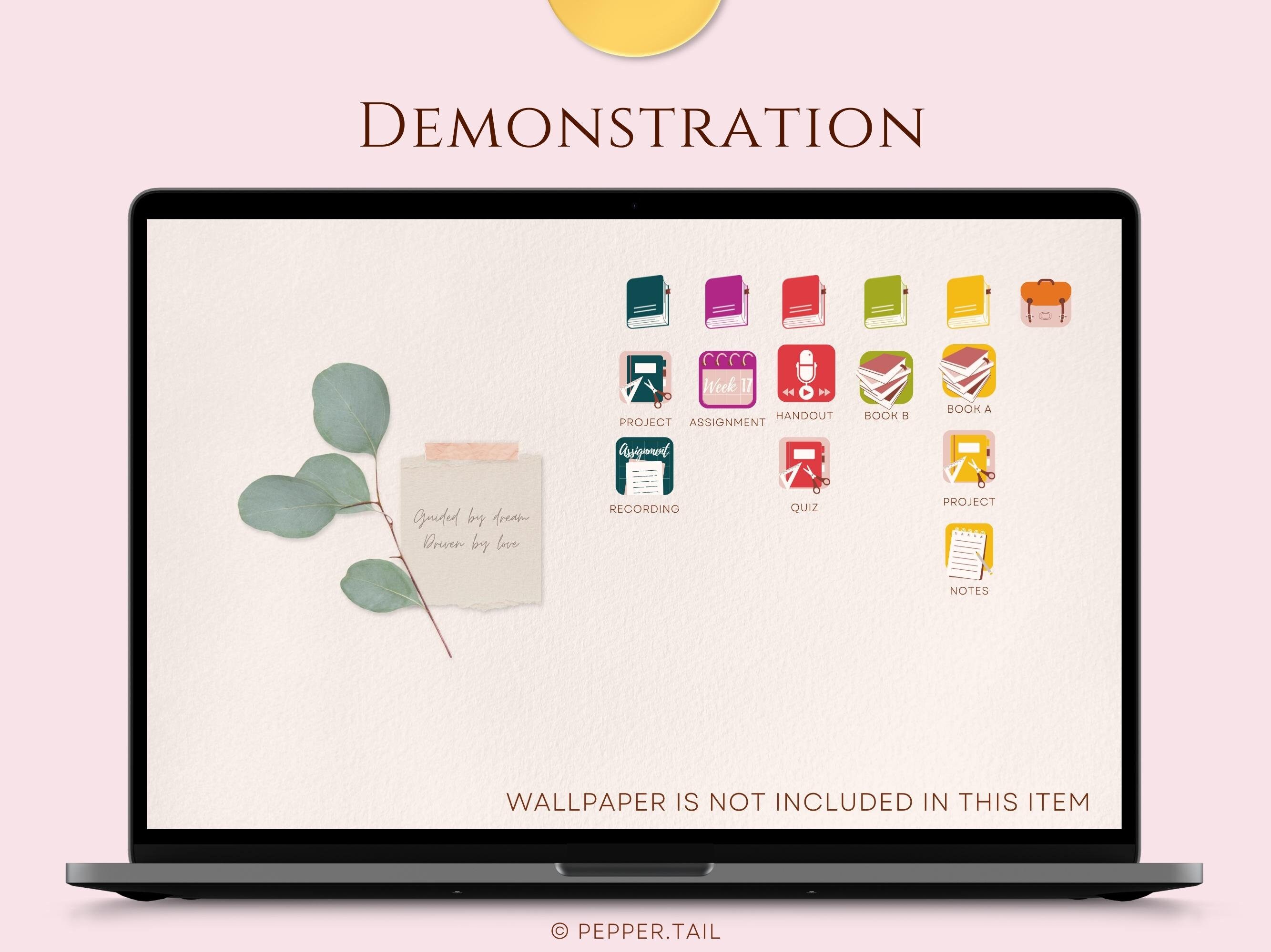 Student Desktop Folder Icon Packcollege Student Desktop - Etsy Australia