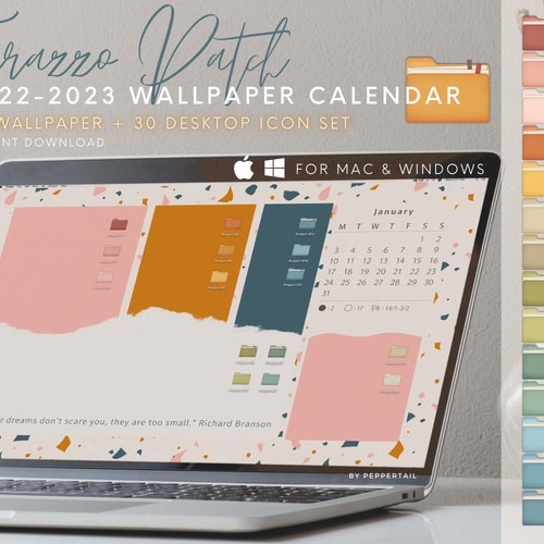 Desktop Wallpaper Organizer Editable Folder Icons - Etsy
