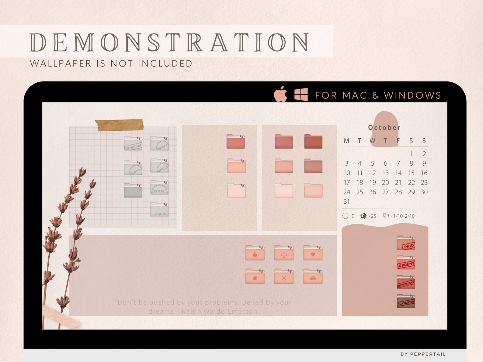 Desktop Folder Icon Pack for Macbook and Imac BUNDLE Desktop | Etsy UK