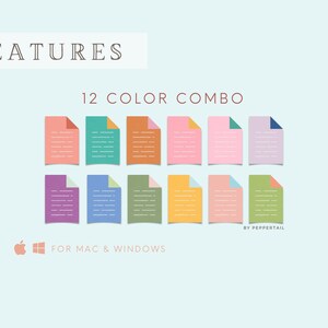 Rainbow File Folder Icons｜notebook Desktop Document Icons｜desktop ...