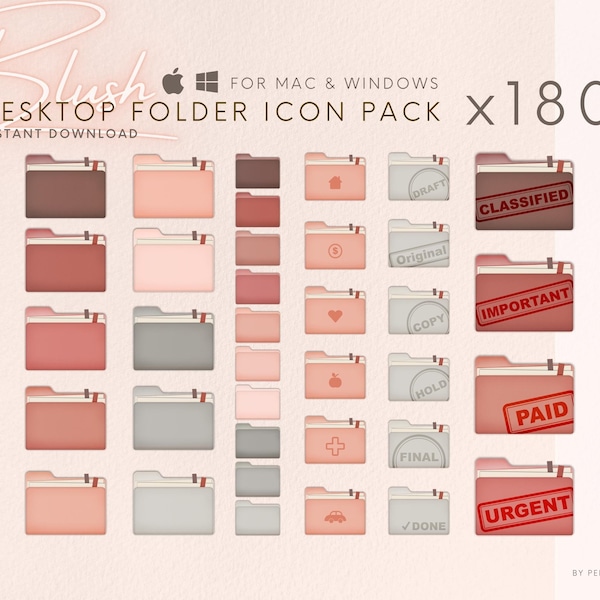 Desktop Folder Icons - Etsy