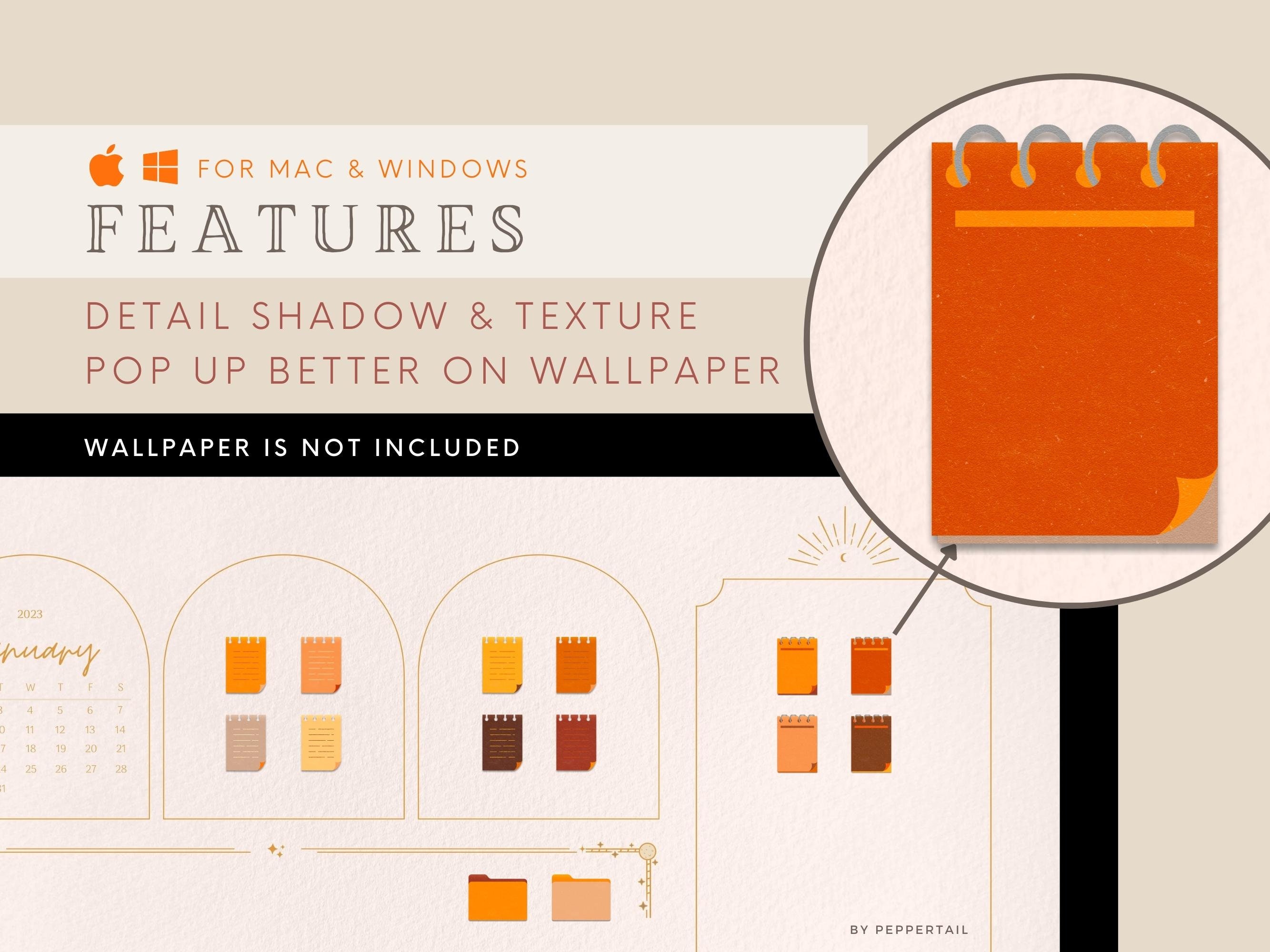 Fall Desktop Icons Combo 03fall Desktop Foldersfile Folder - Etsy