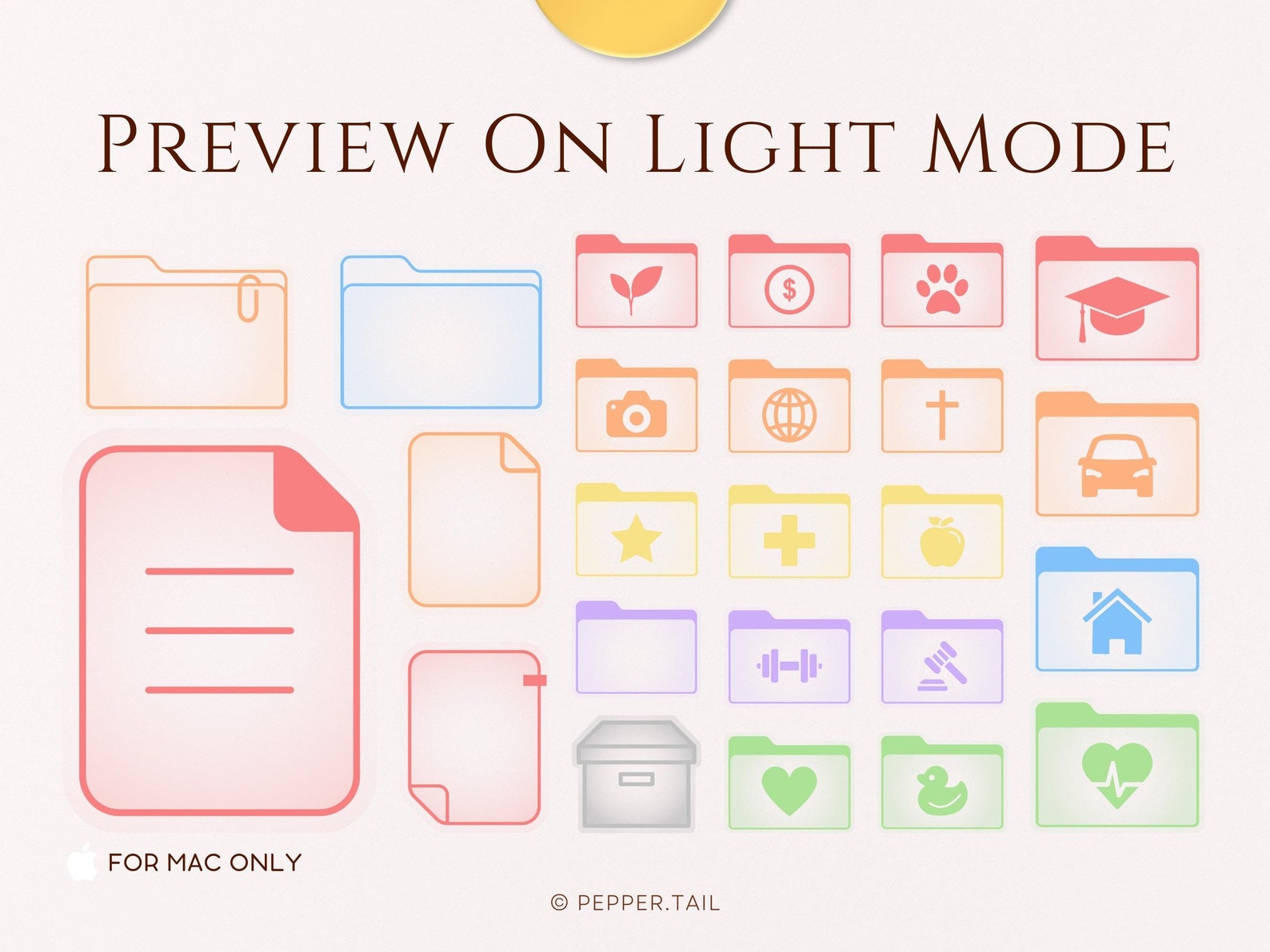 Mac Folder Icons for Dark Mode｜glowing Aura Desktop Icons｜desktop ...