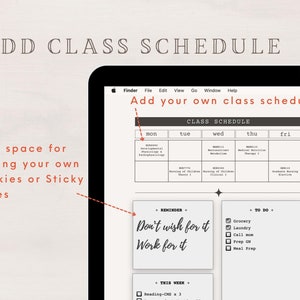 Desktop Wallpaper Organizer for College Student, EDITABLE Canva ...