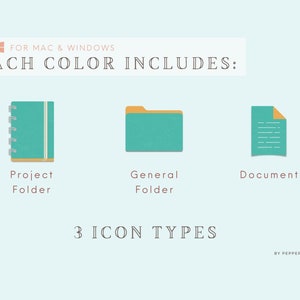 Rainbow Desktop Folder Icons | Mac & Windows (digital Download) - Etsy