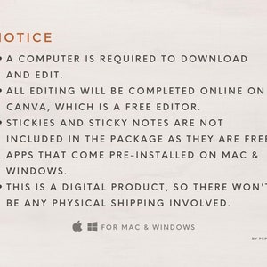 Desktop Wallpaper Organizer for College Student, EDITABLE Canva ...